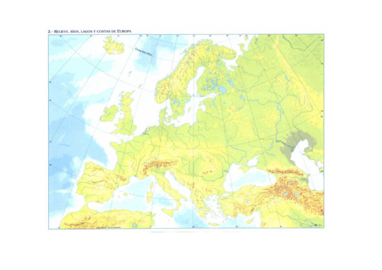 Mapa Fisico Europa | PDF