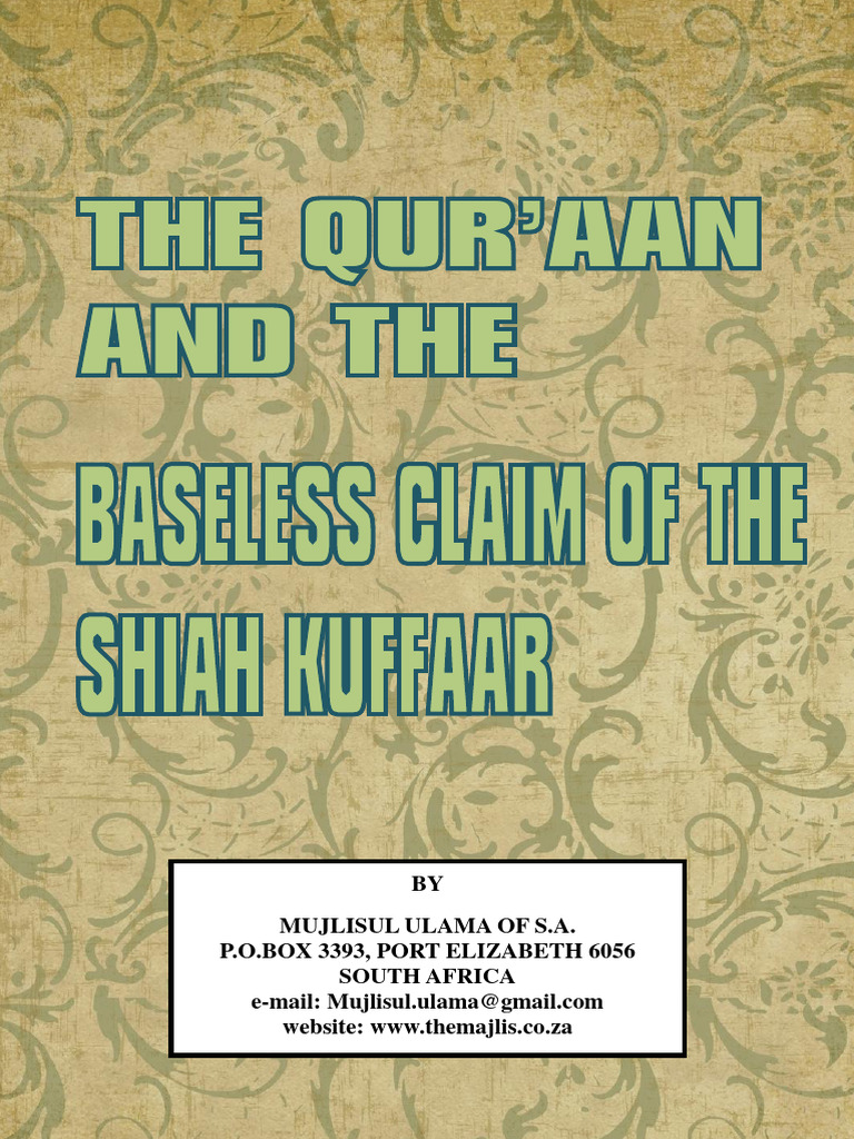 Baseless - Claims of - Shias - PDF | PDF