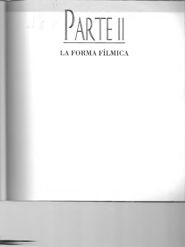 La Forma Fílmica en el Cine | PDF | Las artes