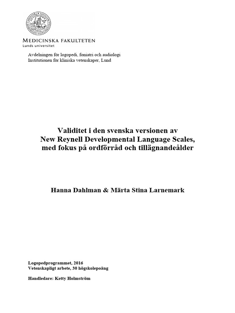 Maguppsats MSL HD | PDF