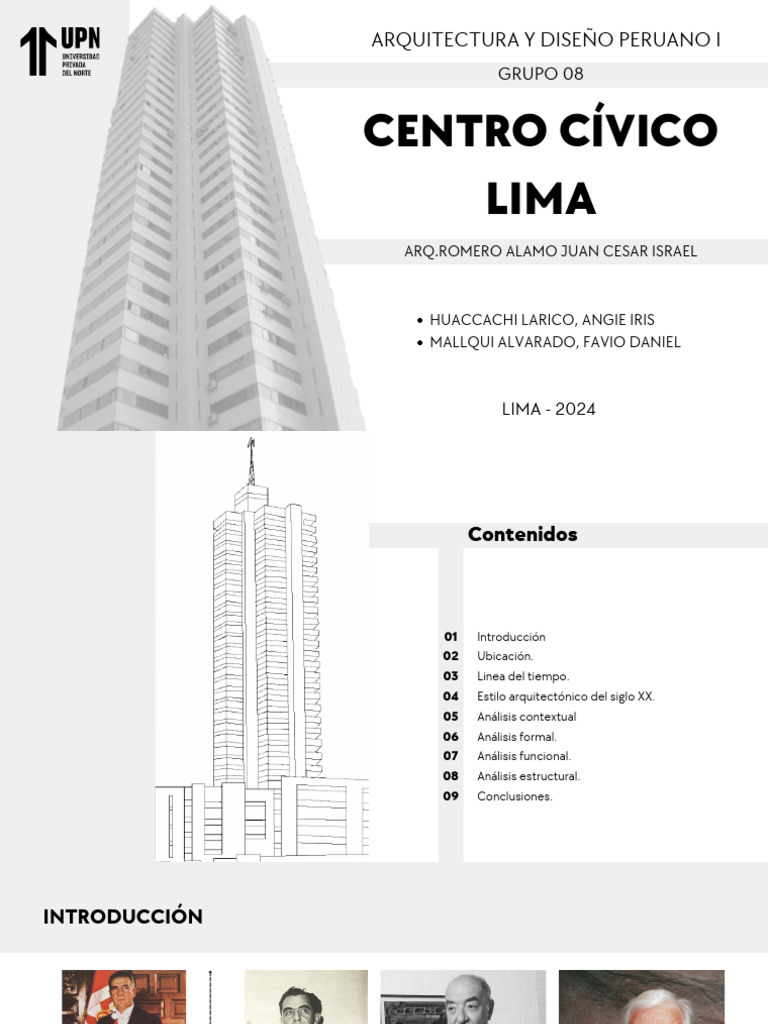 Grupo 08 - Centro Civico de Lima | PDF
