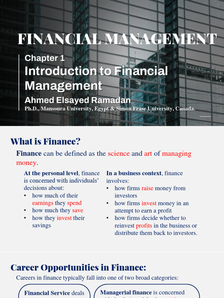 Introduction To Financial Management | PDF