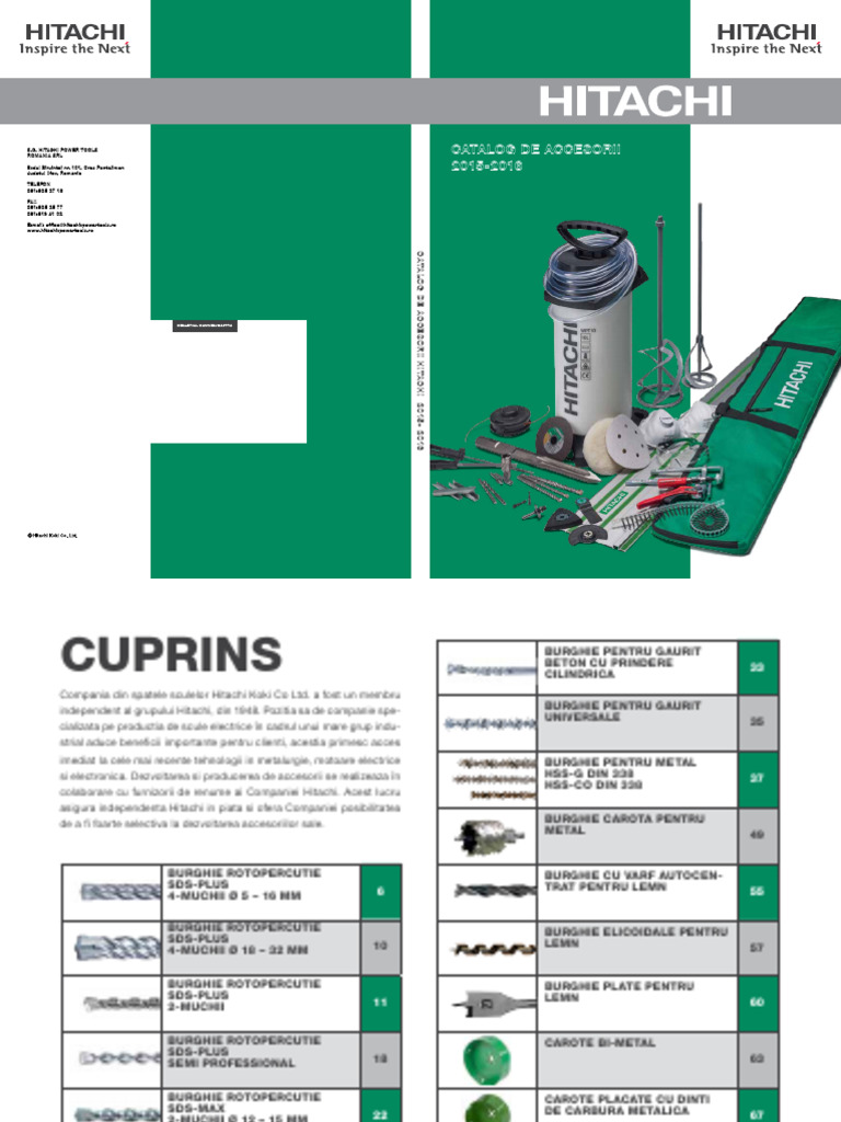 Catalog Accesorii Hitachi | PDF