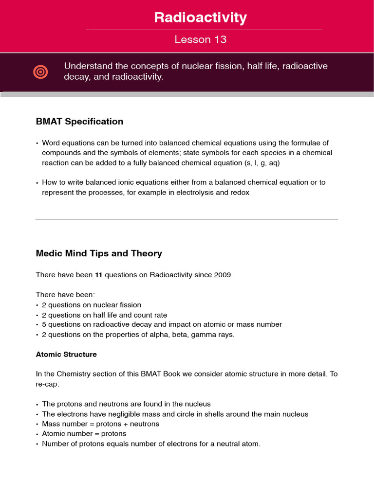 Radioactivity | PDF