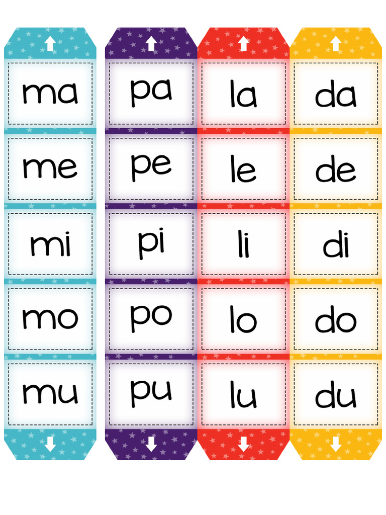 Fichas de Silabas | PDF