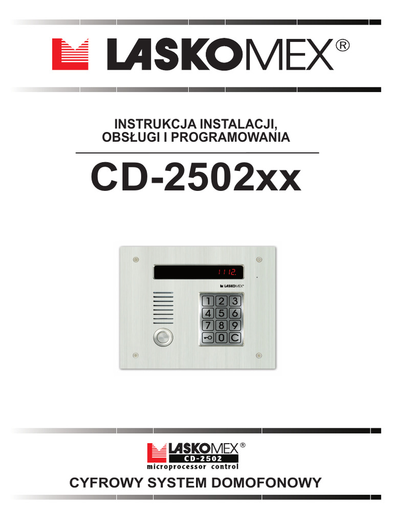 Laskomex Cd2502plv2 9 Instrukcja | PDF