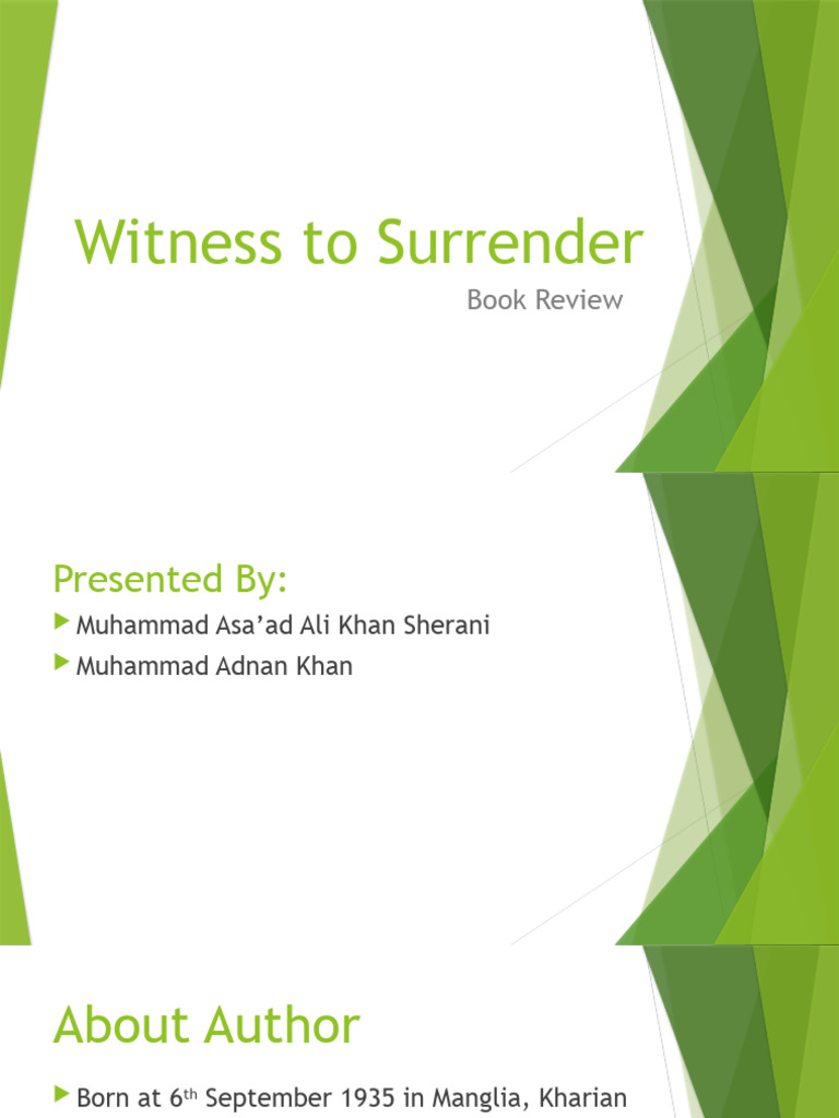 Pakistan Studies - Witness To Surrender | PDF