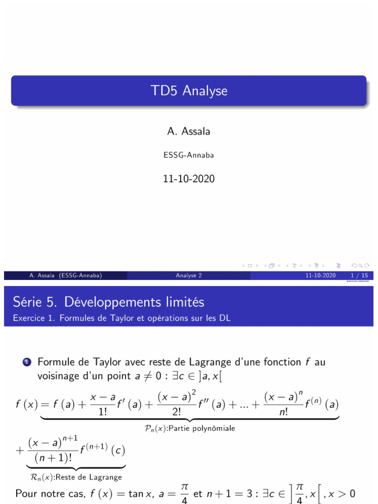 Revision Analyse | PDF