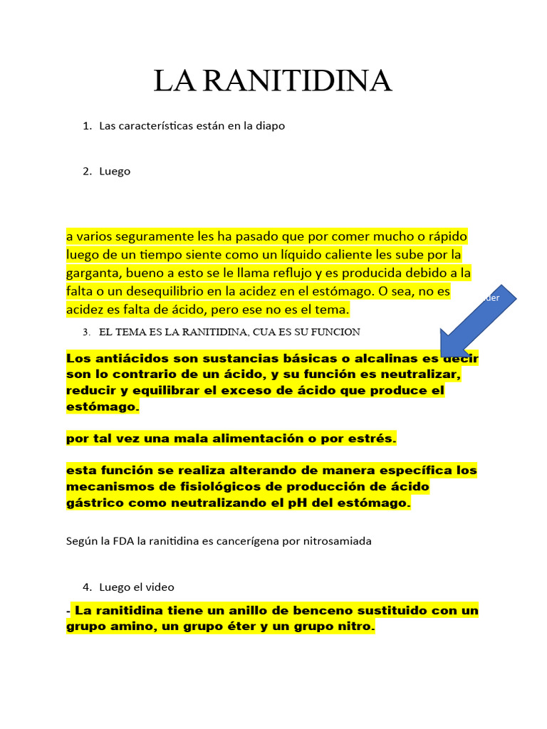 La Ranitidina | PDF