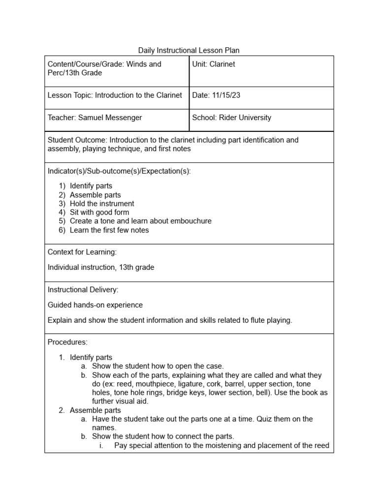 Lesson Plan 4-2 | PDF