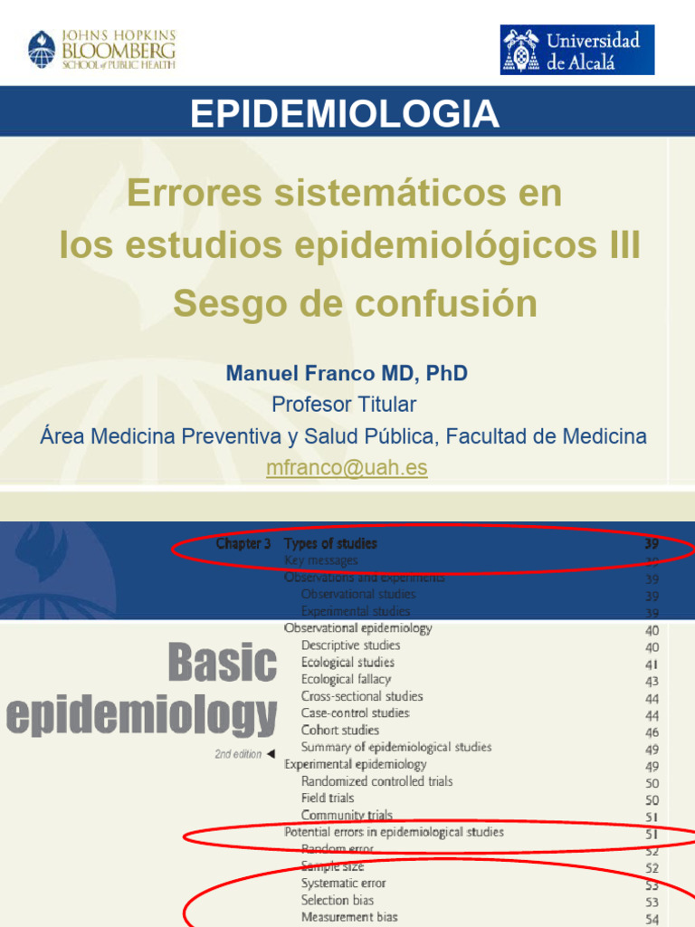 GBS 2015-16 Tema 13 Sesgos III Confusion | PDF