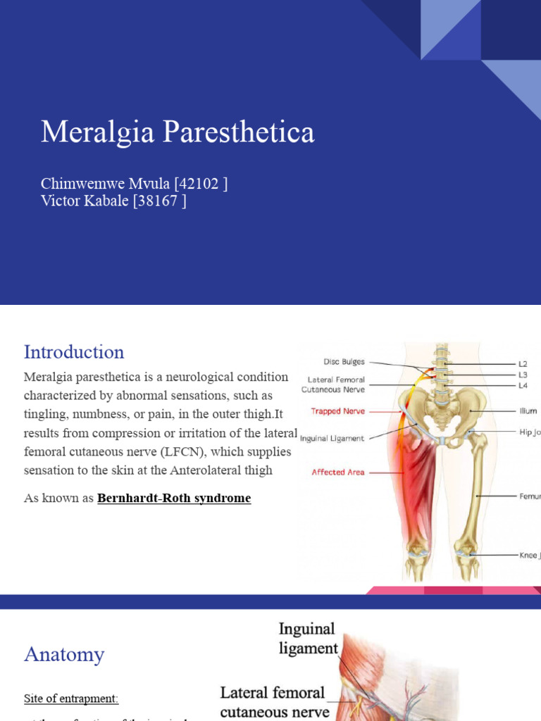 Meralgia Paresthetic | PDF | Pain | Causes Of Death