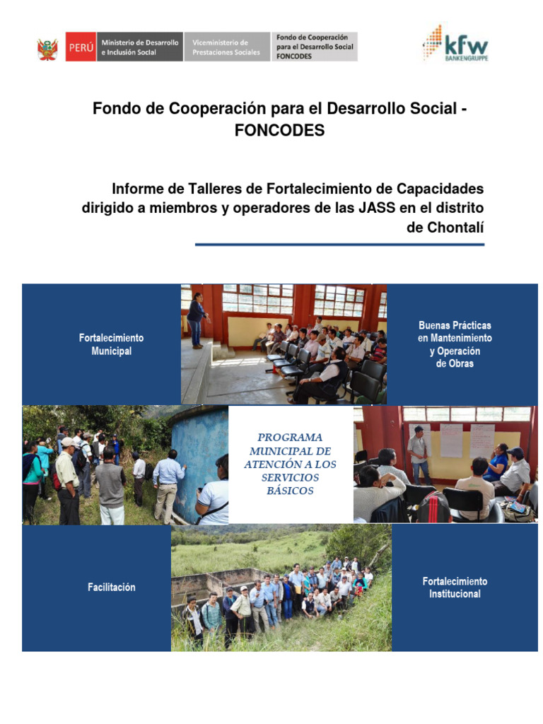 Inf Taller Capacit JASS MDCH Oct Ok | PDF | Agua | Saneamiento