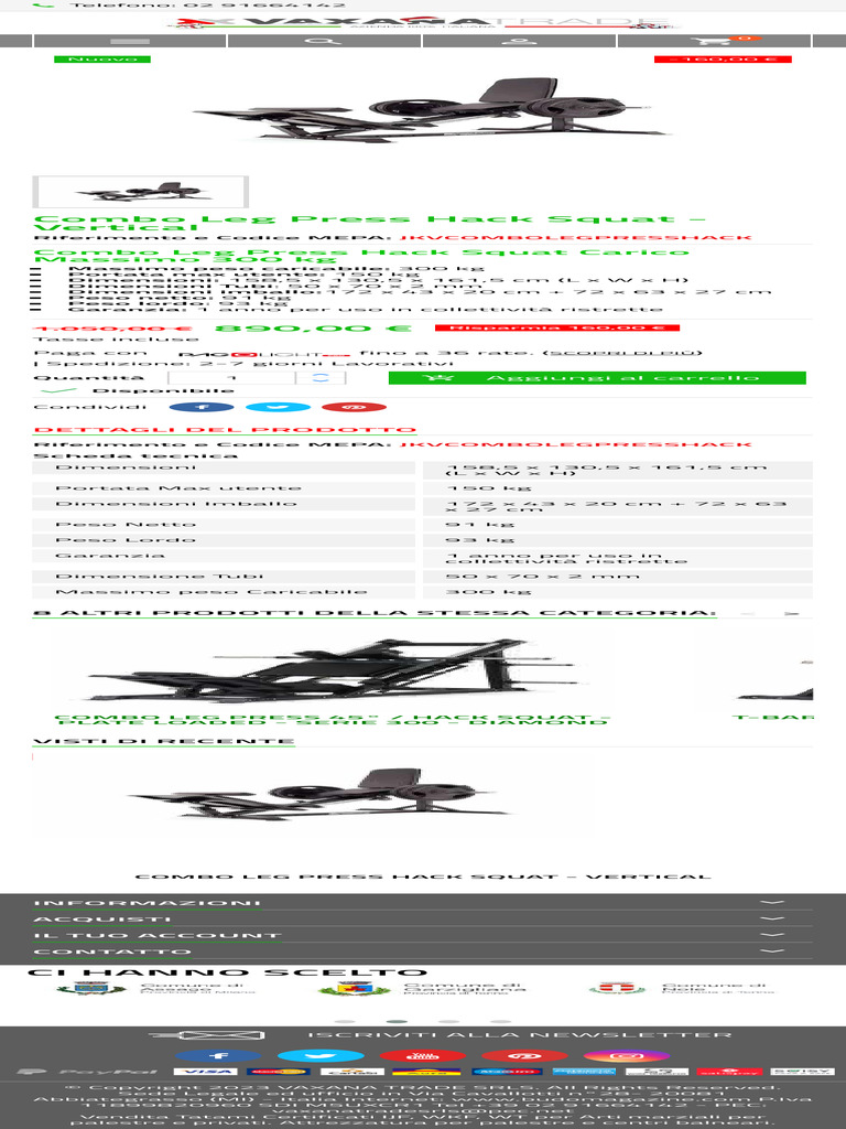 Combo Leg Press Hack Squat - Vertical | PDF