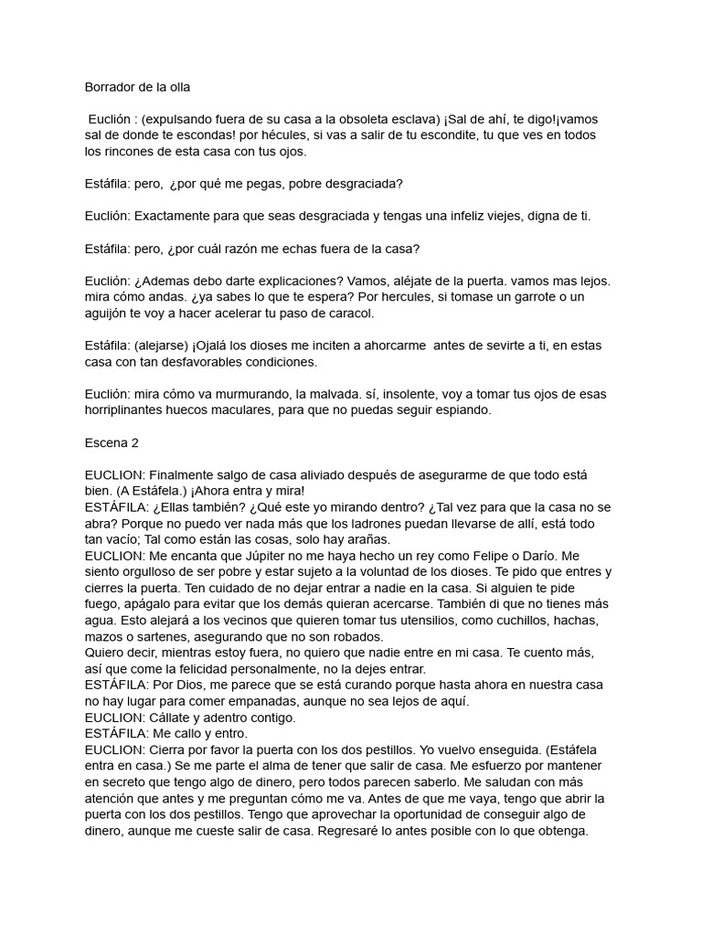 Borrador de La Olla | PDF