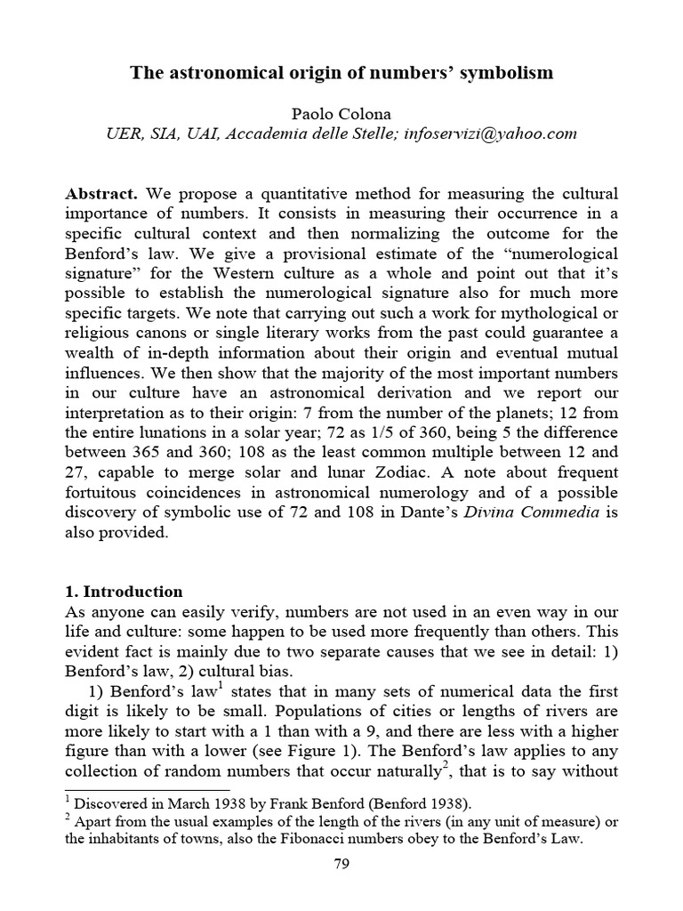 The Astronomical Origin of Numbers Symbo | PDF | Zodiac | Moon