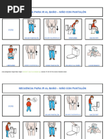 Secuencia - para - Ir - Al - Baño Pictogramas | PDF