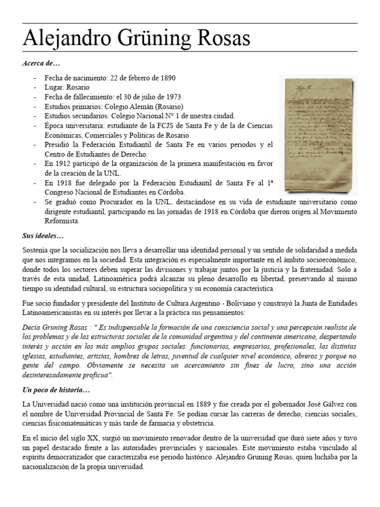 Alejandro Gruning Rosas | PDF | Política | Ciencias sociales