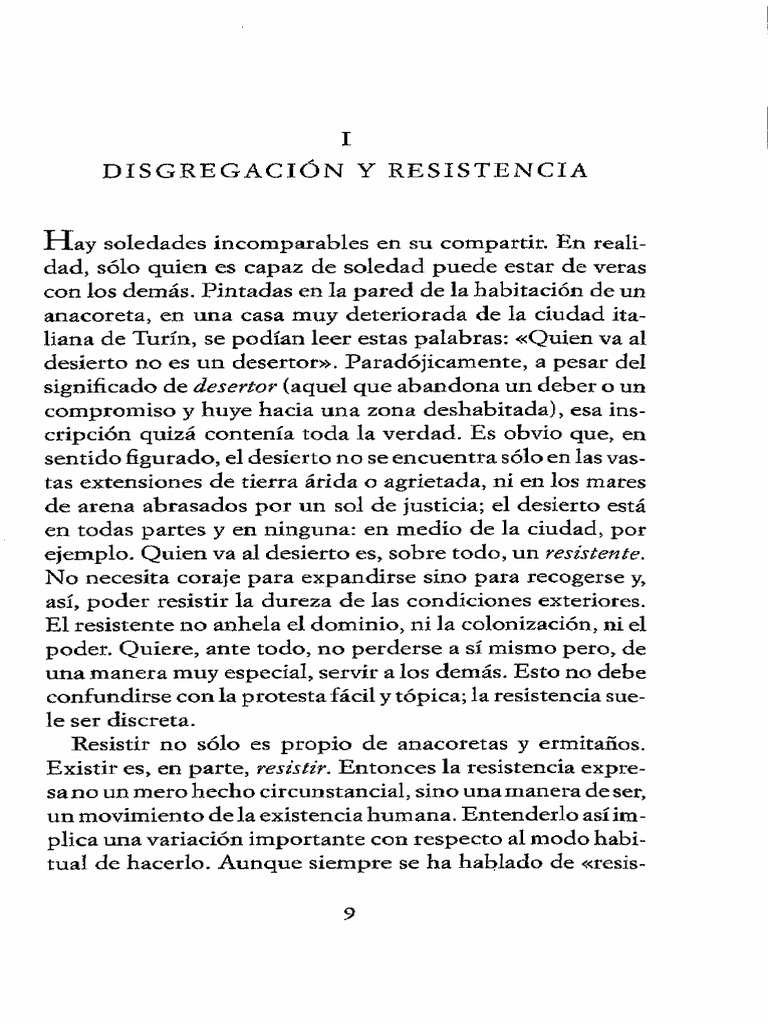 Disgregación y Resistencia | PDF
