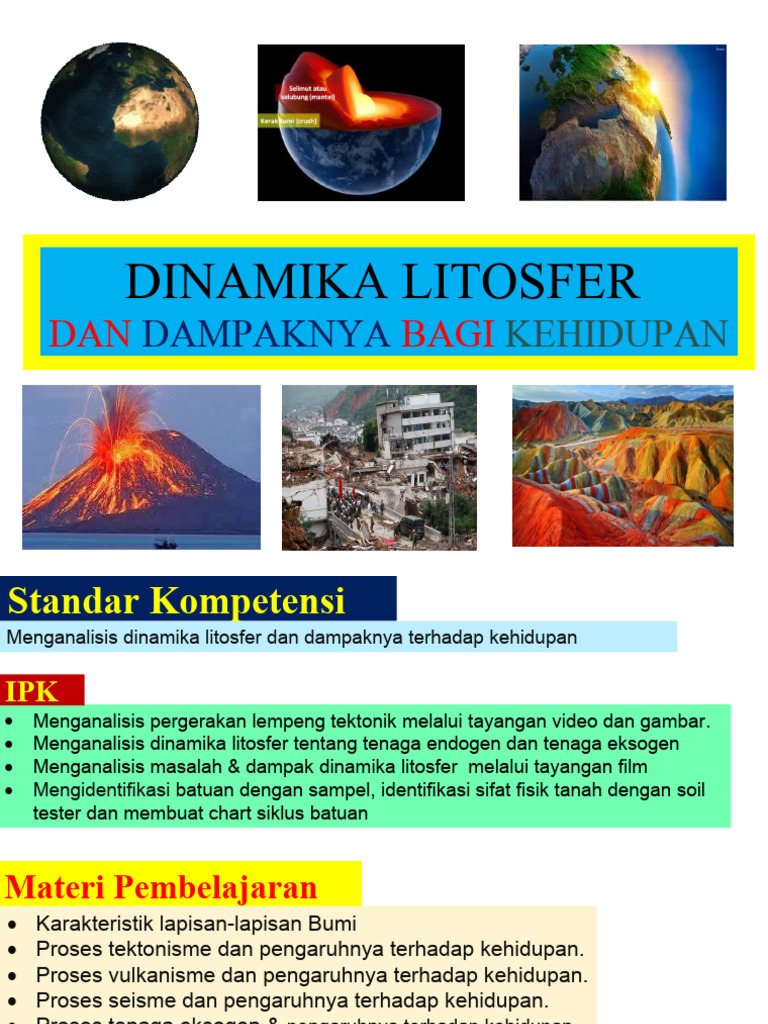 Dinamika Litosfer Dan Dampaknya THD Kehidupan... | PDF