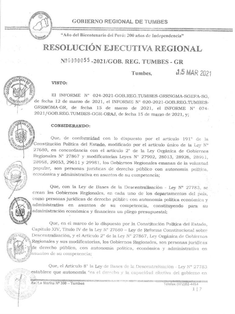 Rer N°0000055-2021 | PDF