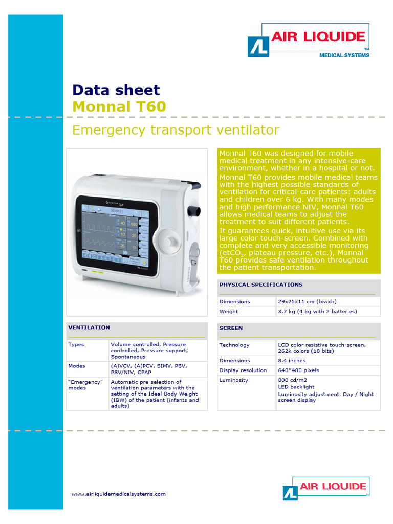 Monnal t60 Datasheet en | PDF