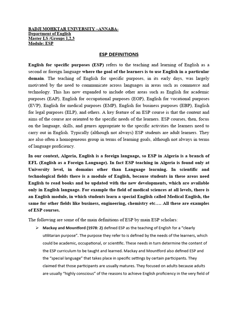 Esp C1 | PDF | Career & Growth | Foreign Language Studies