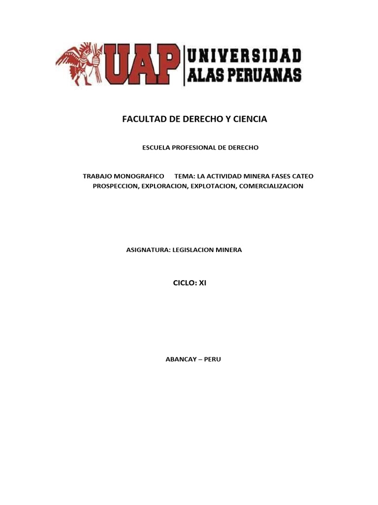 Cateo y Prospeccion | PDF