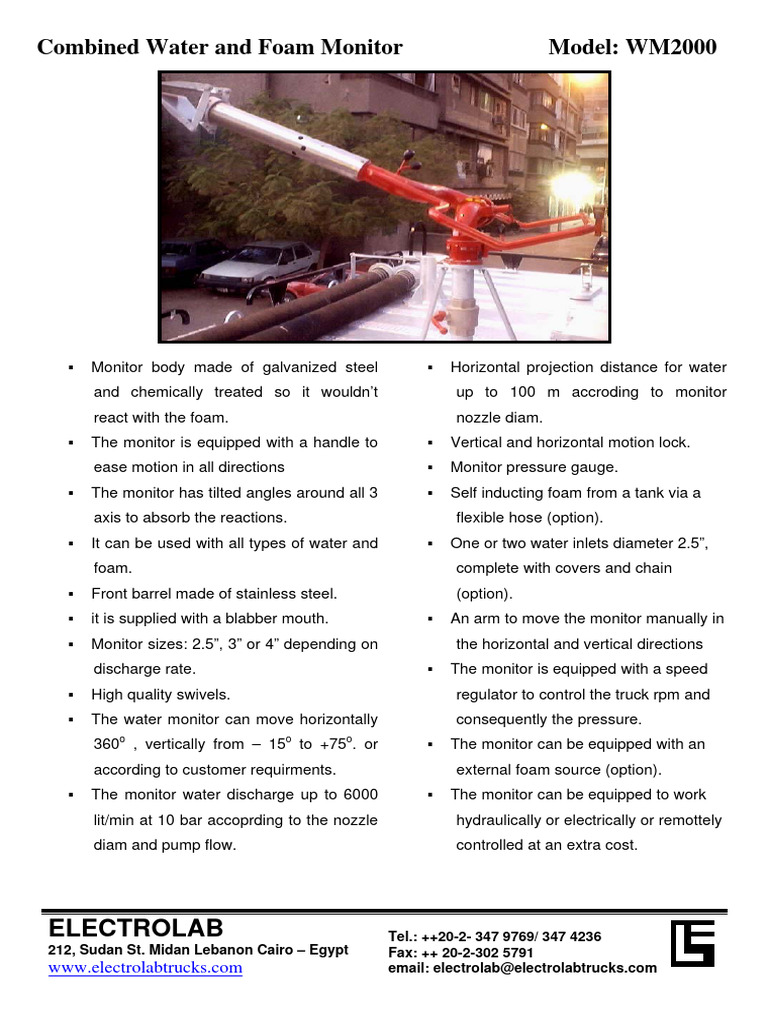 Combined Water and Foam Monitor | PDF
