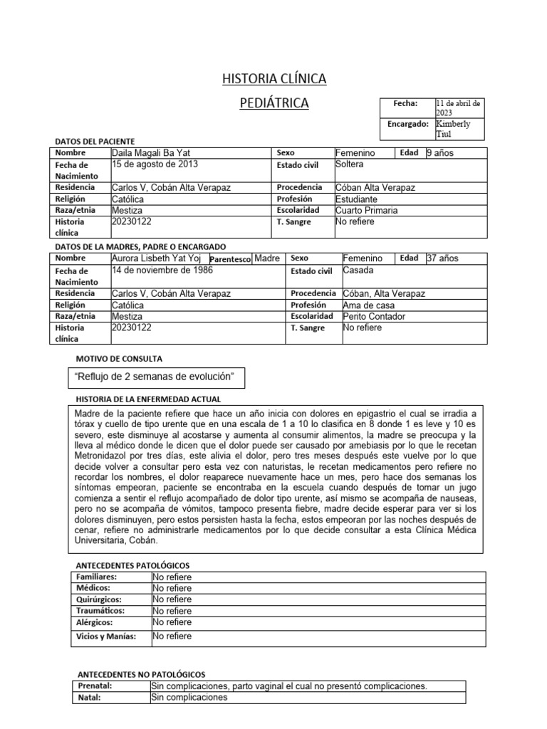 HC 1 Pediatrica | PDF