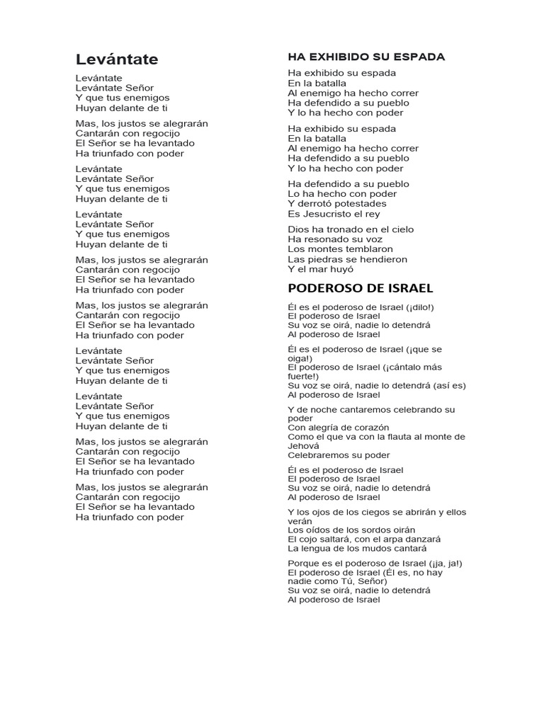 Levantate Señor | PDF