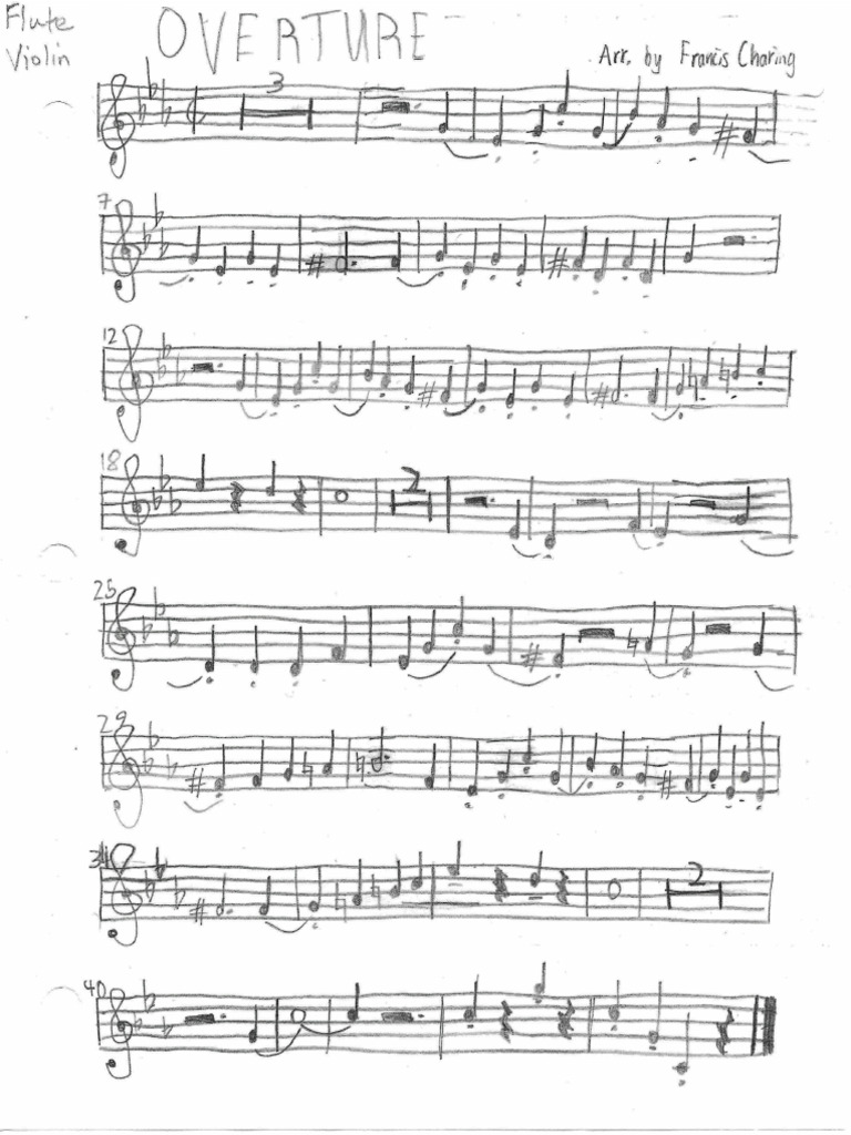 Overture Flute Violin | PDF