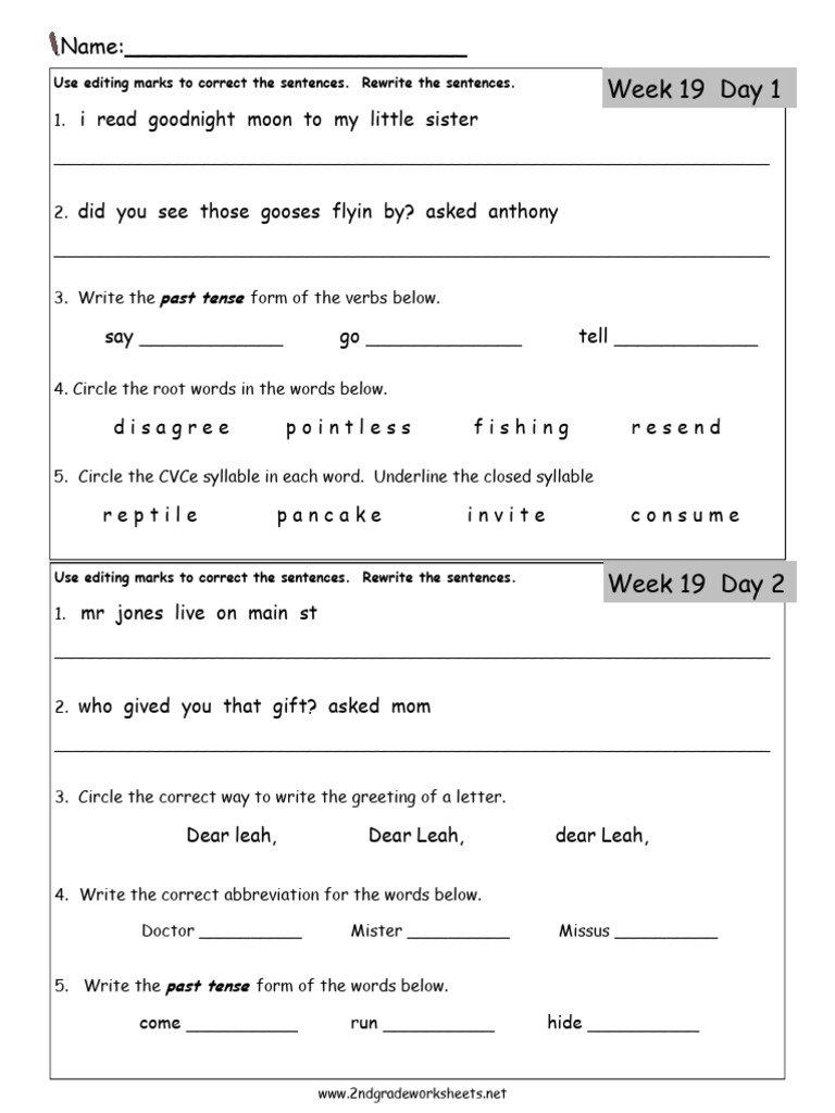 Daily Language Week 19 | PDF