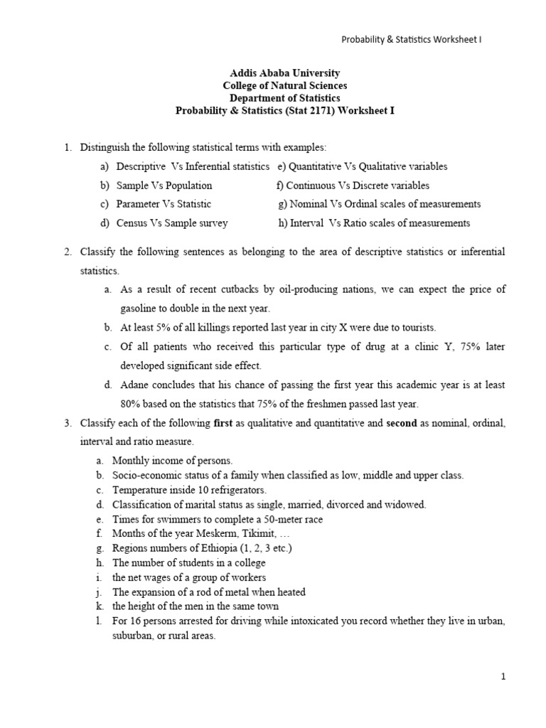 Statistics Probability Assignment | PDF | Mean | Statistics