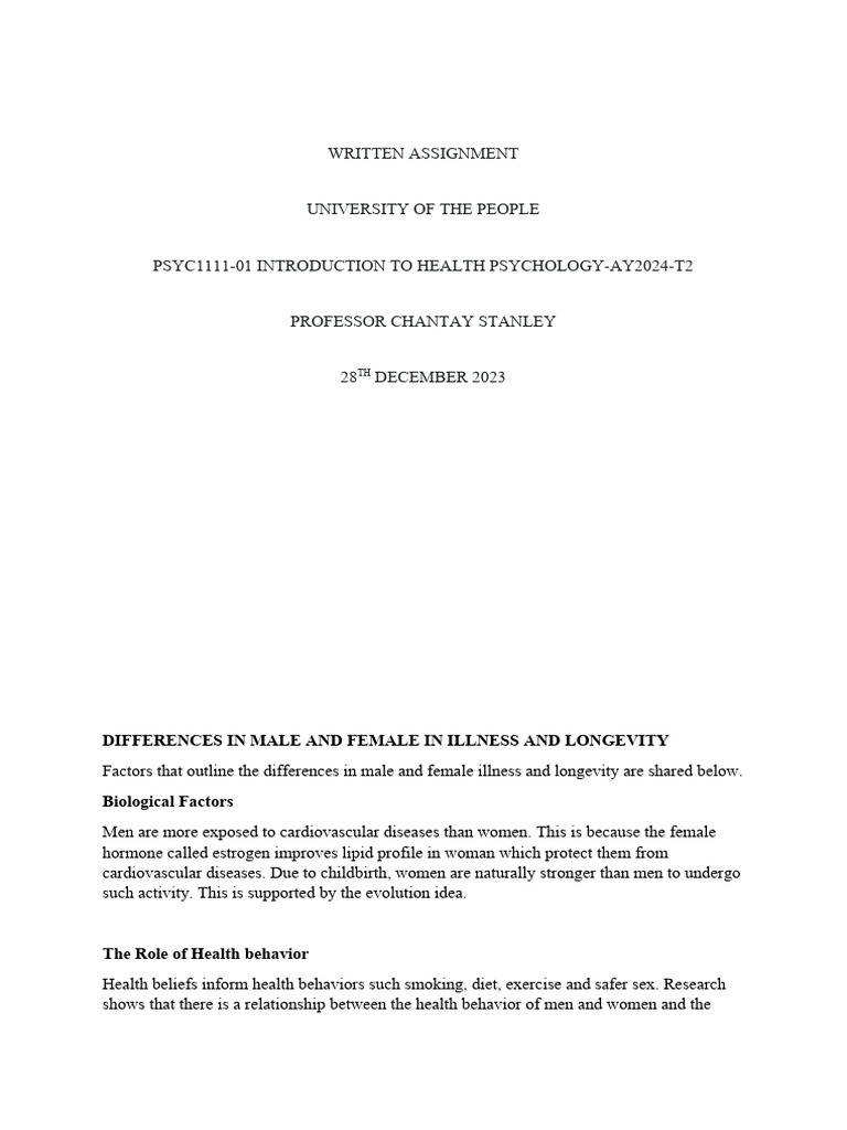 WRITTEN ASSIGNMENT U7 Psy Not Mine | PDF | Behavior | Anger