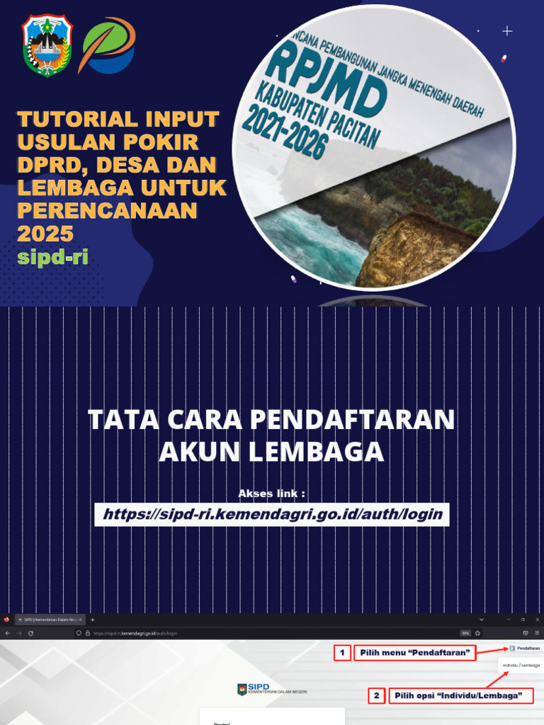 Tutorial Input Usulan Pokir DPRD, Desa Dan Lembaga | PDF
