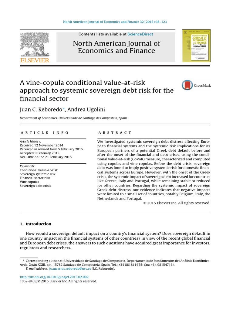 A Vine-Copula Conditional Value-At-Risk | PDF | Politics