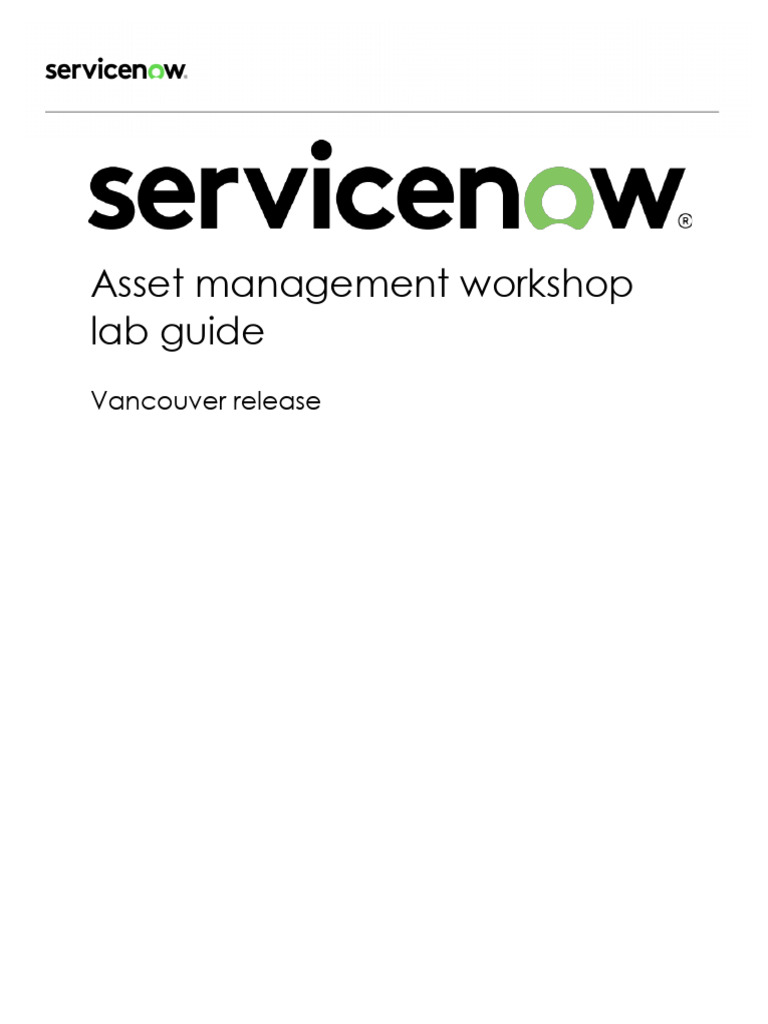 Asset Workshop Lab Guide - Vancouver | PDF