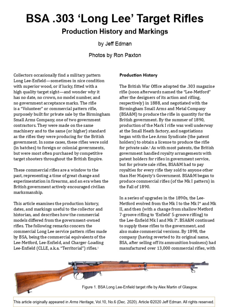 EDMAN Arms Heritage Article Long Lee v8 | PDF