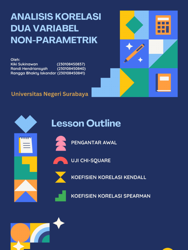Analisis Korelasi 2 Var Non Parametrik (Kiki, Randi, Rangga | PDF