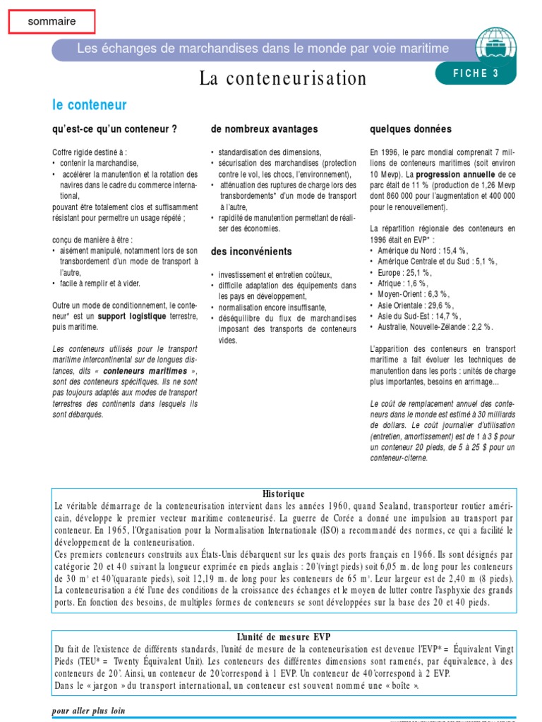 Conteneur Intermodal : Évolution et Impact | PDF | Transport intermodal ...