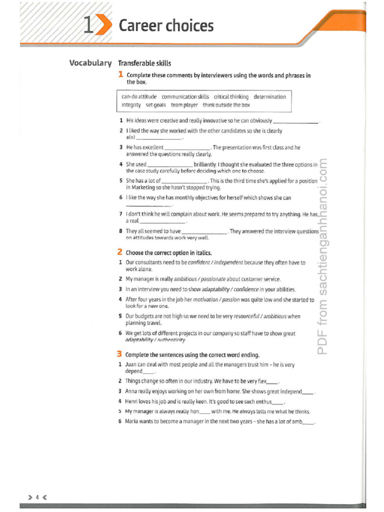 Workbook UNIT 1 | PDF