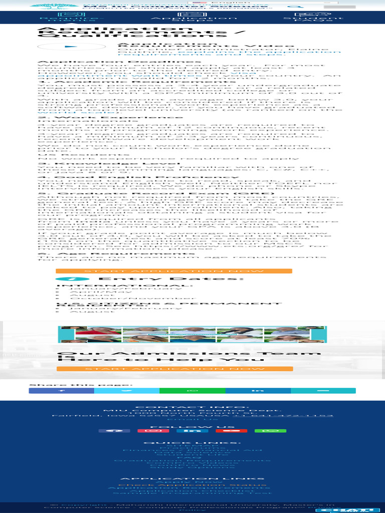 Apply - Computer Professionals Program at MIU | PDF