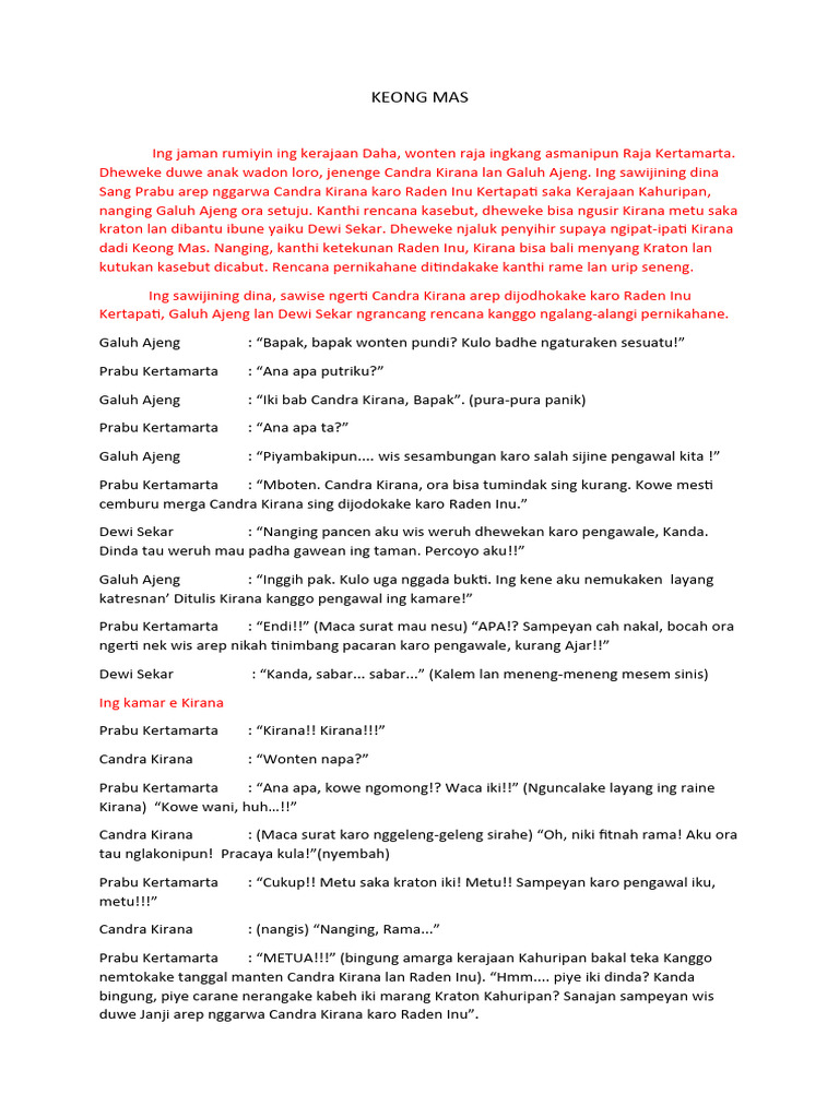 Keong Mas 12 Orang | PDF