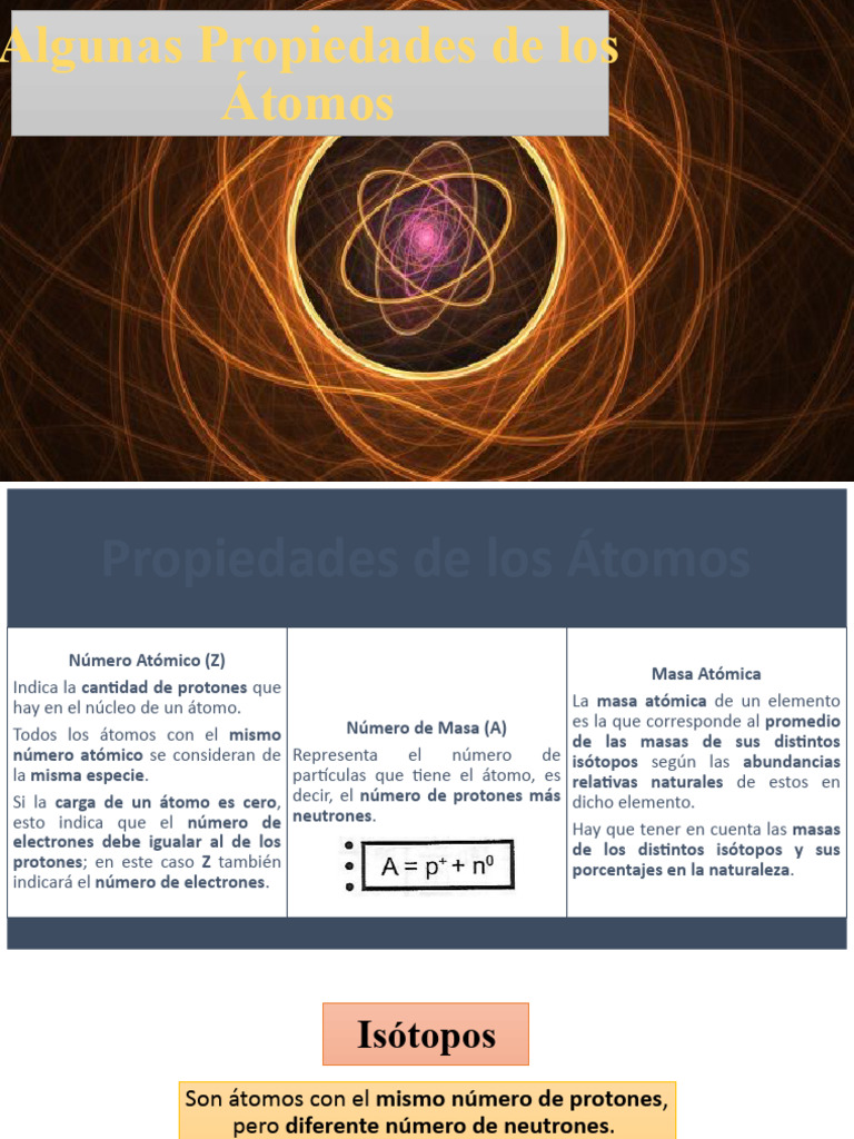 Propiedades de Los Átomos | PDF