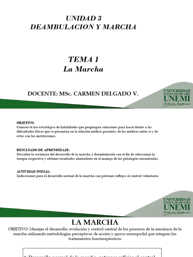 Marcha de Estepaje y Deambulación Precoz | PDF | Salud y bienestar ...