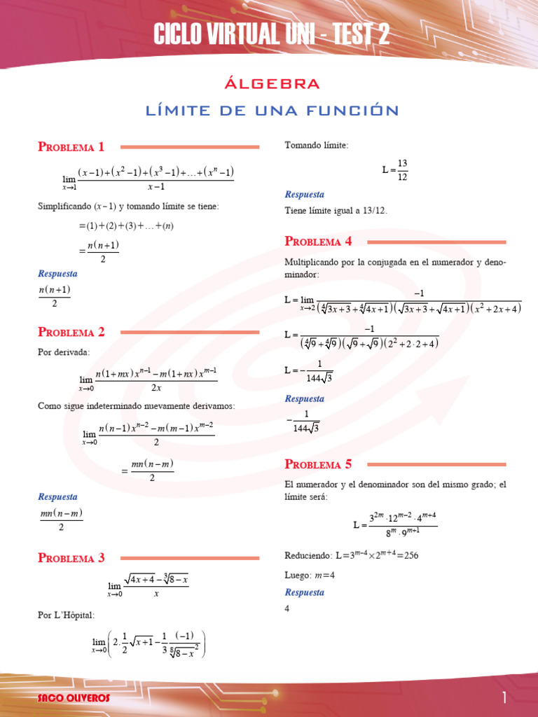 Sol TS26 Algebra | PDF