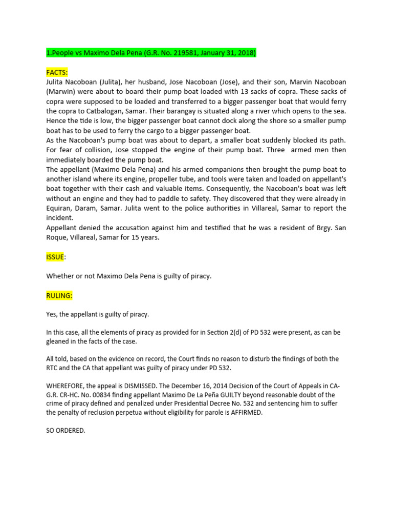 Assigned Cases of Crim Law | PDF | Deviance (Sociology) | Misconduct
