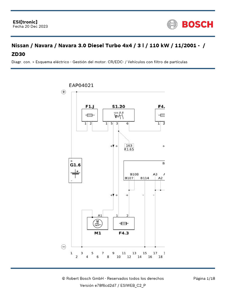 Diagrama ZD30 Nissan | PDF