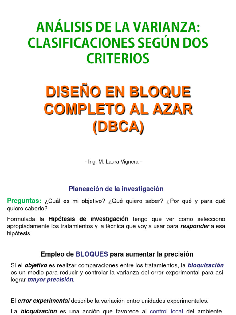 Disen o en Bloques Completos Al Azar | PDF